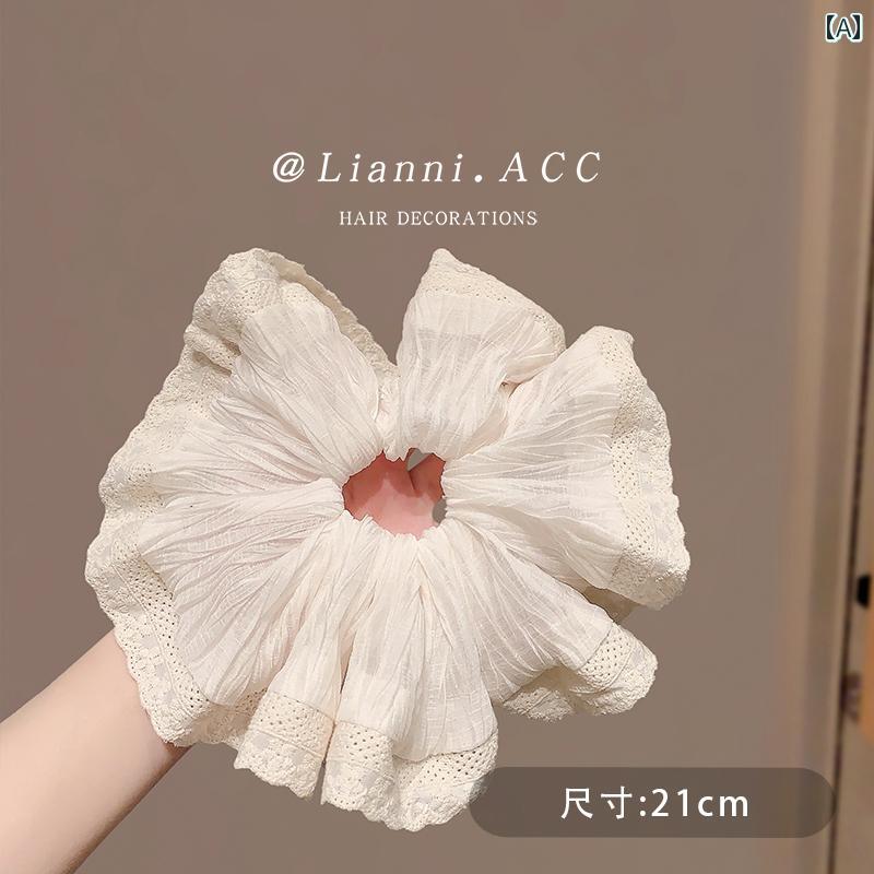 ・スタイル: 日韓・主な素材: 布・カテゴリ: ヘアゴム・カラー: 米色