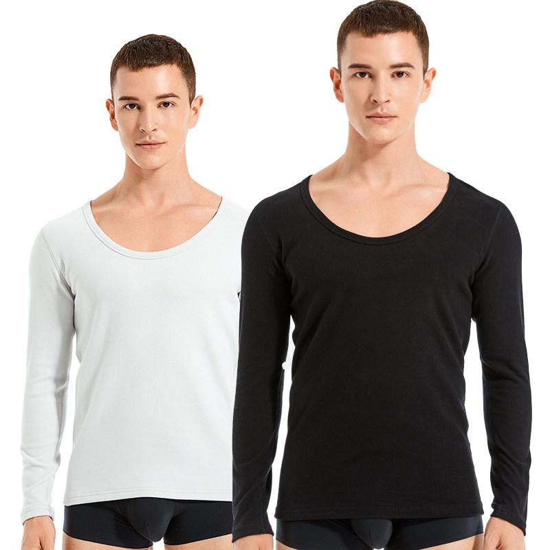 ・スタイル: シンプル・: 一枚仕立て・素材: 発熱繊維・対象: 若年層・厚さ: 厚手・機能: 保温・袖丈: 長袖・構造: 単層・ネックライン: クルーネック・柄: 無地・性別: メンズ・サイズ展開: M, L, XL, XXL, XXXL...