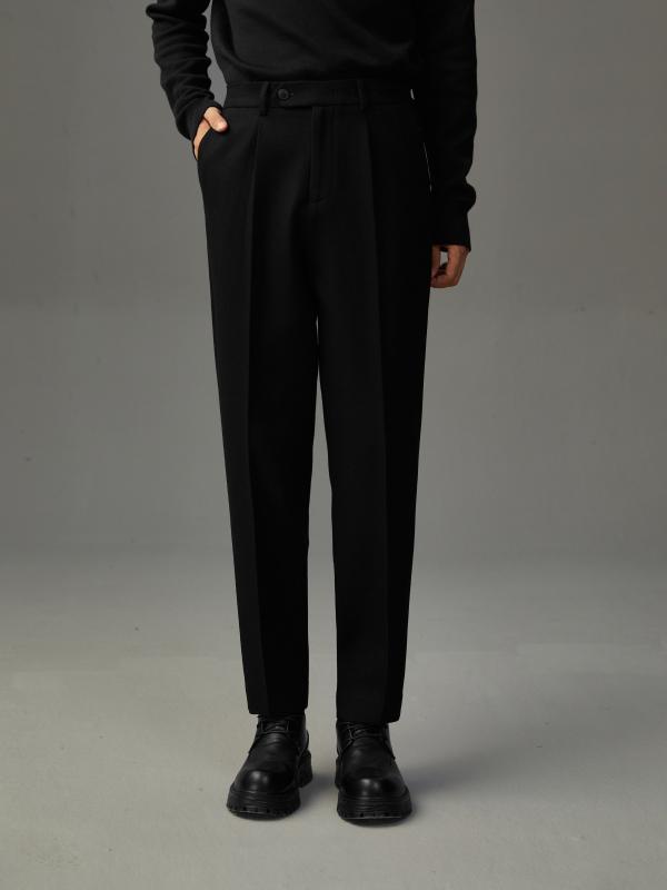 ・サイズ展開: 29、30、31、32、33、34、35、36・柄: 無地・ウエストタイプ: ミドルローウエスト・カラー展開: ブラック、ダークグレー、ベーシックカラー・スタイル: 日本レトロ、アーバンファッション・厚さ: 厚手・シルエット...