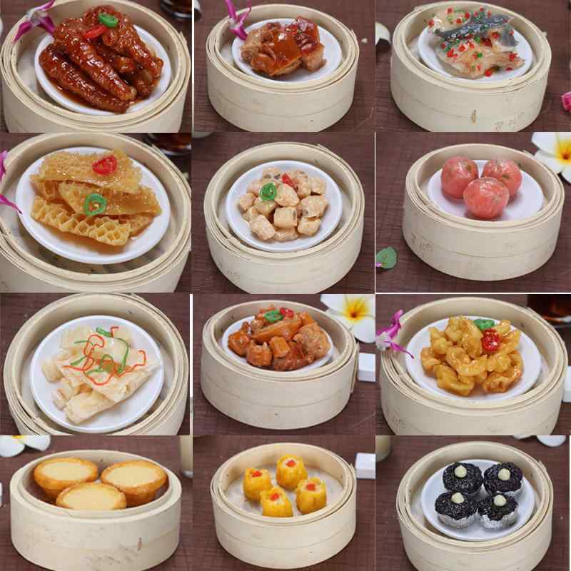 ・カラー展開: 蛋挞3個,剁椒魚頭一皿,粉蒸鳳爪一皿,蓮子黒糯米糕4個,牛百葉一皿,牛肚一皿,牛肉丸一皿,飄香鶏軟骨一皿,蟹仔焼売4個,蒸排骨一皿,猪手一皿,猪尾一皿