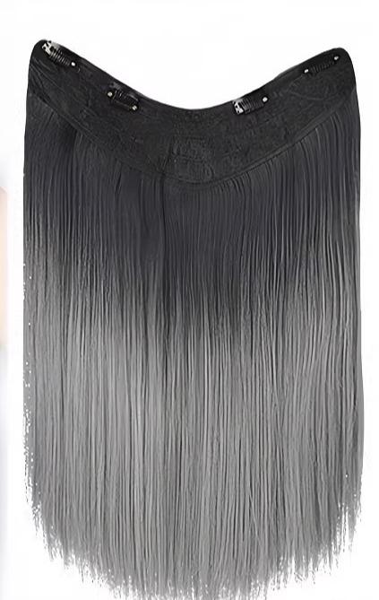 ・アイテム: 一点式ハイライトウィッグ・素材: 耐熱ファイバー・カラー展開: ブラウンブラックグラデーションアッシュグレー、ブラウンブラック＋ピンク、ブラウンブラック＋グレー、ブラウンブラックグラデーションライトパープル、クールブラウングラ...