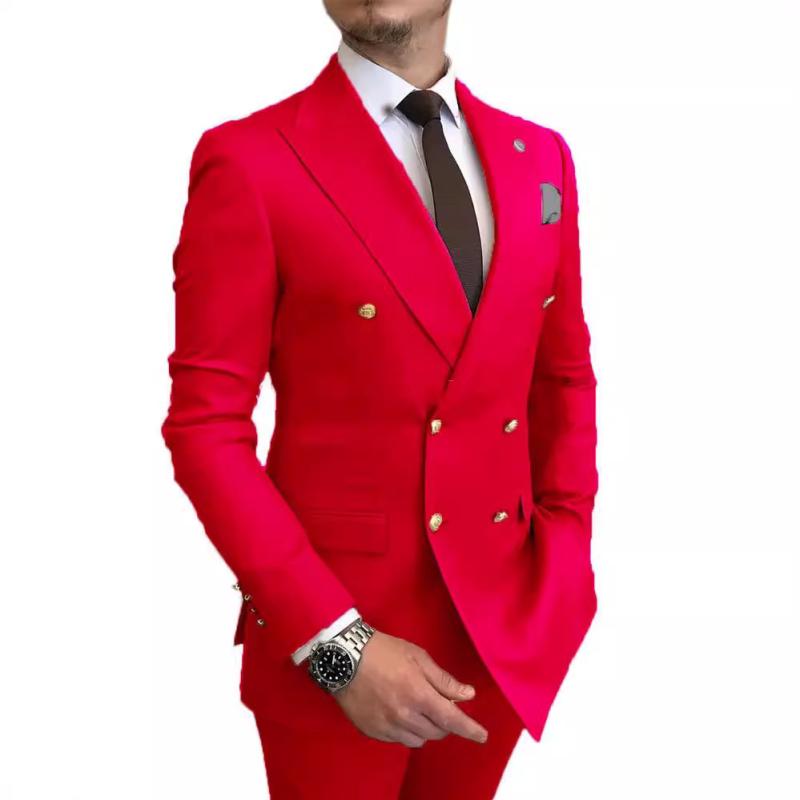 ・スタイル: ビジネスカジュアル・フロント: シングル1ボタン・主な素材: 綿80%・着用シーン: 結婚式・襟の: ピークドラペル・ベント: センターベント・シルエット: スリムフィット・生地の厚さ: 普通・カラー展開: レッド、ベージュ、...