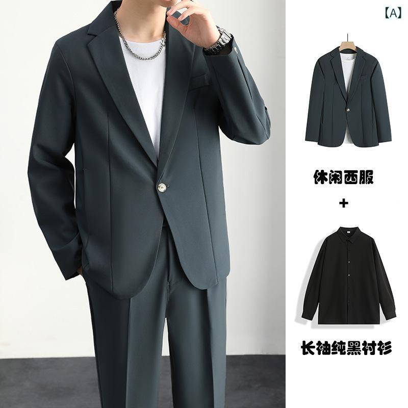 ・フロントボタン: シングル1つボタン・主な素材: アセテート・着用シーン: カジュアル・襟の形: ノッチドラペル・ベント: センターベント・シルエット: ストレート・生地の厚み: 標準・カラー展開: ブルー、グレー、ブラック・サイズ展開:...