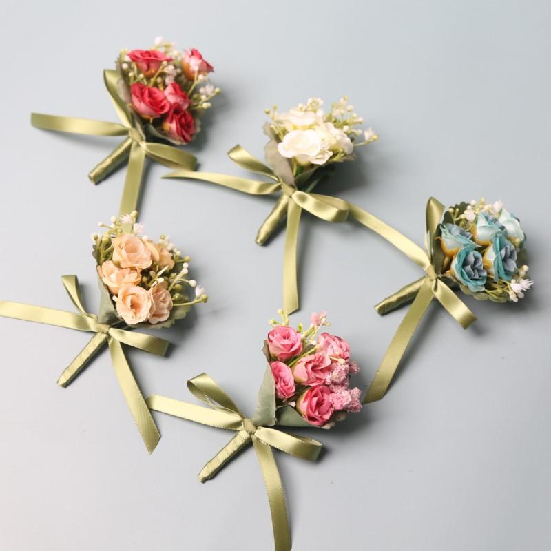 ・主な素材: フラワー・製法: ハンドメイド・使用シーン: 卒業・進学祝い・カラー展開: ホワイト、ワインレッド、シャンパン、ピーコックブルー、ローズ・スタイル: 欧風