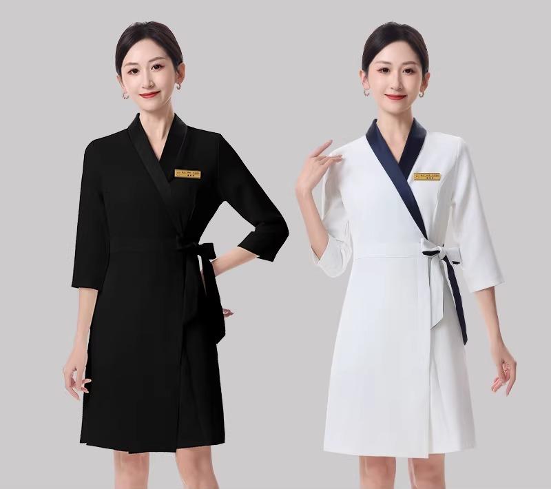 ・カテゴリ: カーディガンワンピース・サイズ展開: S, M, L, XL, 2XL, 3XL, 4XL・カラー展開: ホワイト、ブラック、ベージュ・袖丈: 半袖、七分袖