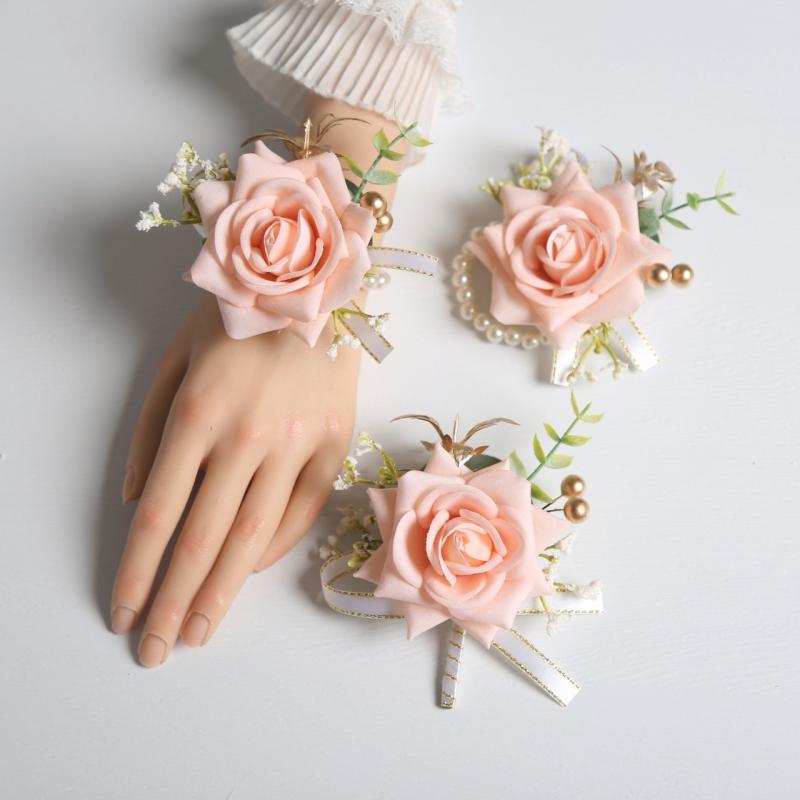 ・主な素材: 布・製法: ハンドメイド・利用シーン: ウェディング・カラー展開: ホワイト、ピンク、シャンパン、パープル、グリーン、ライトコーヒー、レッド・サイズ: 約8×12cm・スタイル: 欧米風