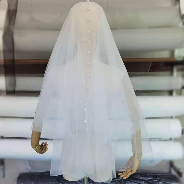 ・素材: チュール・スタイル: ナチュラル・対象: レディース・形状: ヘアコーム・タイプ: 2段式・装飾: ビーズ・おすすめシーン: 結婚式、誕生日、旅行、お祝い・カラー: ホワイト・長さ: 65-85cm・カテゴリ: ヘッドドレス