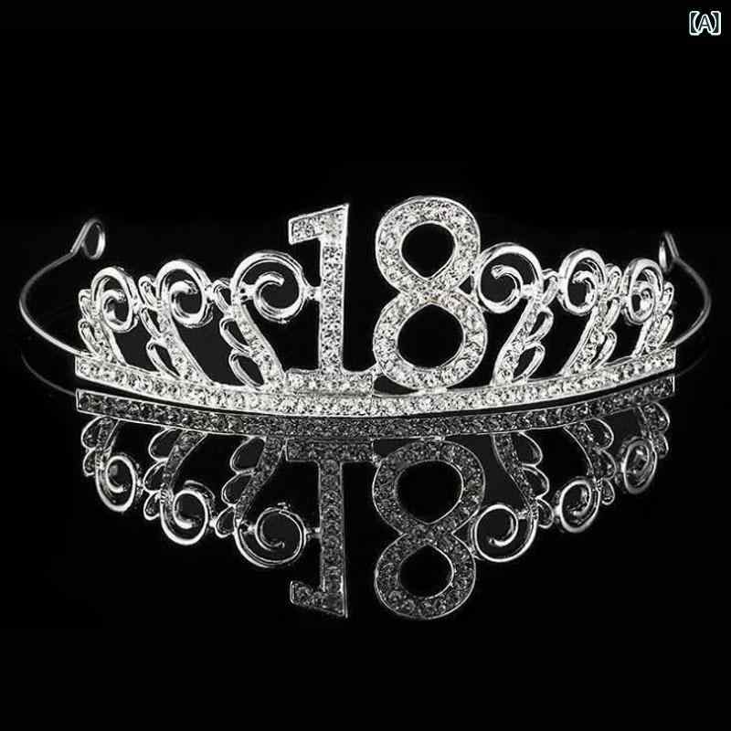 ・カテゴリ: ヘアアクセサリー・スタイル: シンプル・対象: ユニセックス・素材: 合金・: クラウン・加工: メッキ・装飾: クリスタル・用途: 結婚式、誕生日、ギフト・カラー展開: シルバー、ゴールド