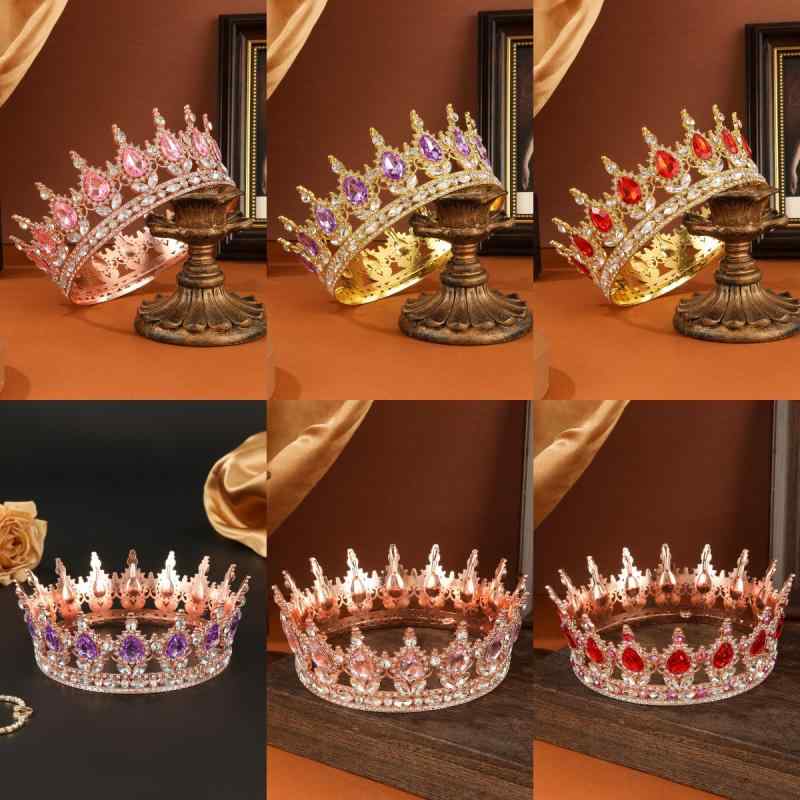 ・カテゴリ: ヘアアクセサリー・スタイル: 欧米風・素材: 合金・ストーン: K9クリスタル、ホワイトクリスタル・対象: ユニセックス・: クラウン・加工: メッキ・おすすめのシーン: ウェディング・カラー展開: シルバー、ゴールド、ピンク...