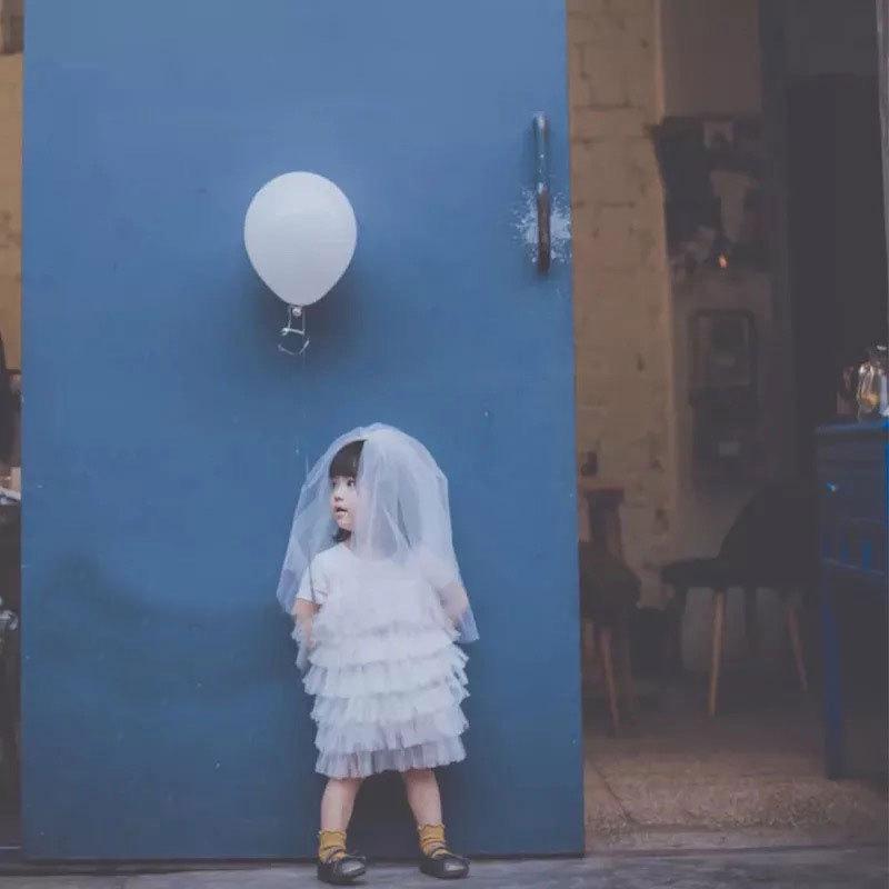 ・カテゴリ: ヘアアクセサリー・スタイル: シンプル・素材: ガーゼ・対象: キッズ・: 無地・タイプ: 2層式・カラー: ホワイト