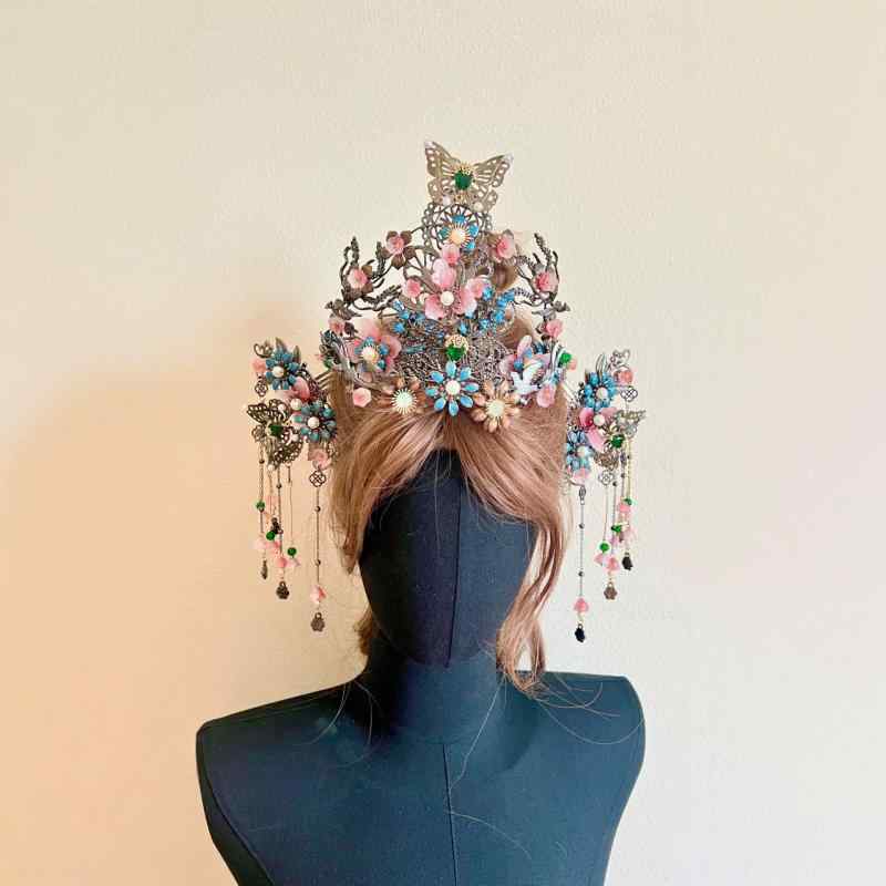 ・カテゴリ: ヘアアクセサリー・スタイル: レトロ・素材: 合金・: 漢服・加工: ハンドメイド・おすすめの用途: 結婚式、誕生日、旅行記念、祝祭日、新築祝い、展示会、広告宣伝、従業員福利厚生、周年記念、ビジネスギフト、開店祝い・カラー展開...