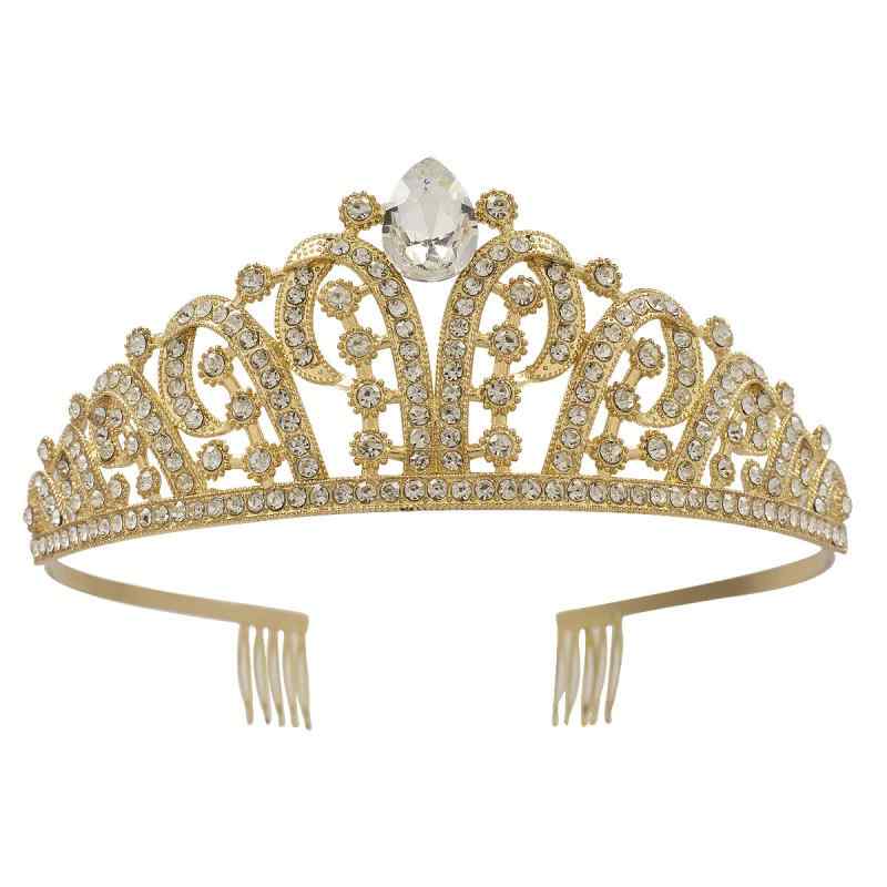 ・カテゴリ: ヘッドドレス・スタイル: シンプル、レディース・: クラウン、ヘアコーム・主な素材: 合金、ホワイトクリスタル・加工: メッキ加工・カラー展開: ゴールド、シルバー、ローズゴールド・用途: 結婚式、誕生日、旅行、記念日、お祝い...