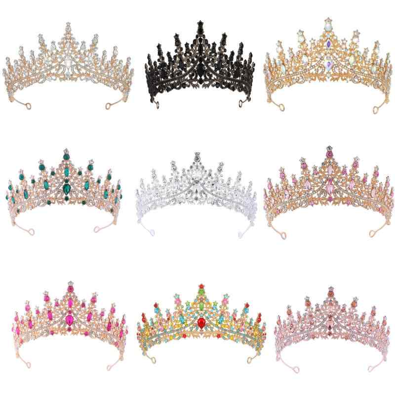 ・カテゴリ: ヘアアクセサリー・スタイル: レトロ・素材: 合金、ラインストーン・タイプ: レディース・: クラウン・加工: メッキ・クリスタル種類: ホワイトクリスタル・推奨シーン: 結婚式、誕生日、記念日、お祝い・カラー展開: ゴールド...