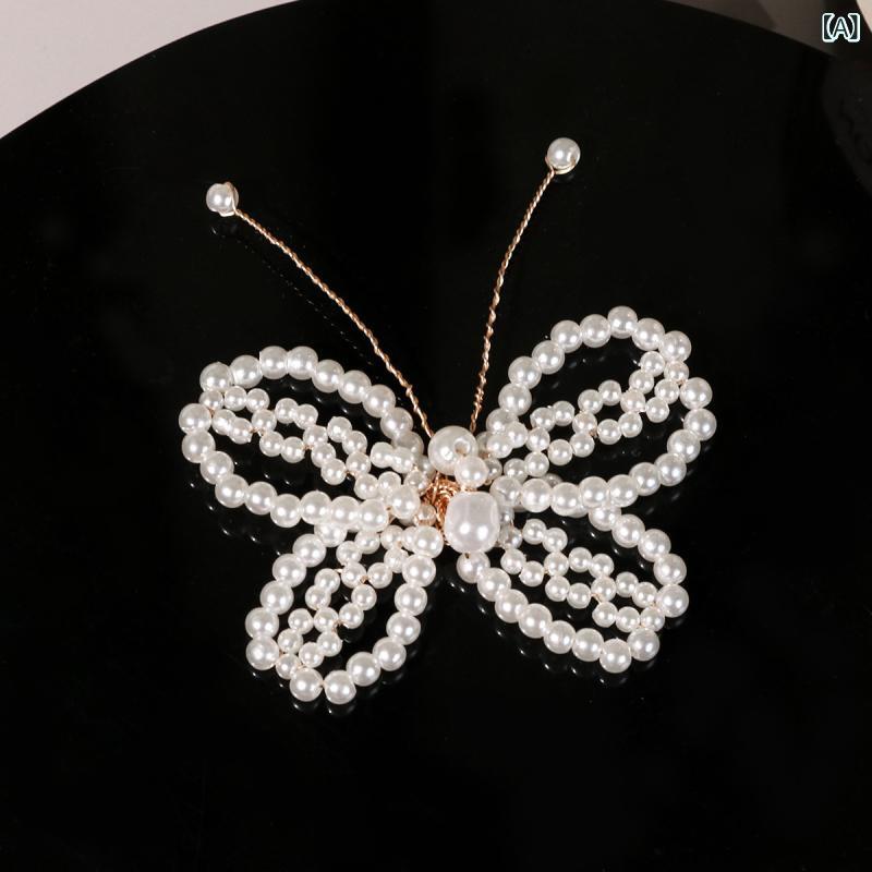 ・カテゴリ: DIYアクセサリーパーツ・素材: イミテーションパール・加工: 手編み・カラー: バタフライ・要素: 六角形・スタイル: トレンド風・柄: 幾何学模様・スタイル分類: 個性的・サイズ: 8cm・分類: ジオメトリック