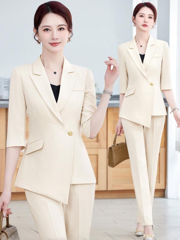 ・スタイル: エレガント・主な素材: ポリエステル 50%〜70%、ポリウレタン 30%以下・袖丈: 七分袖・袖の形状: レギュラー・ボトムス丈: ロング丈・カラー展開: ブラック、アプリコット、ブラウン・サイズ展開: S、M、L、XL、2...