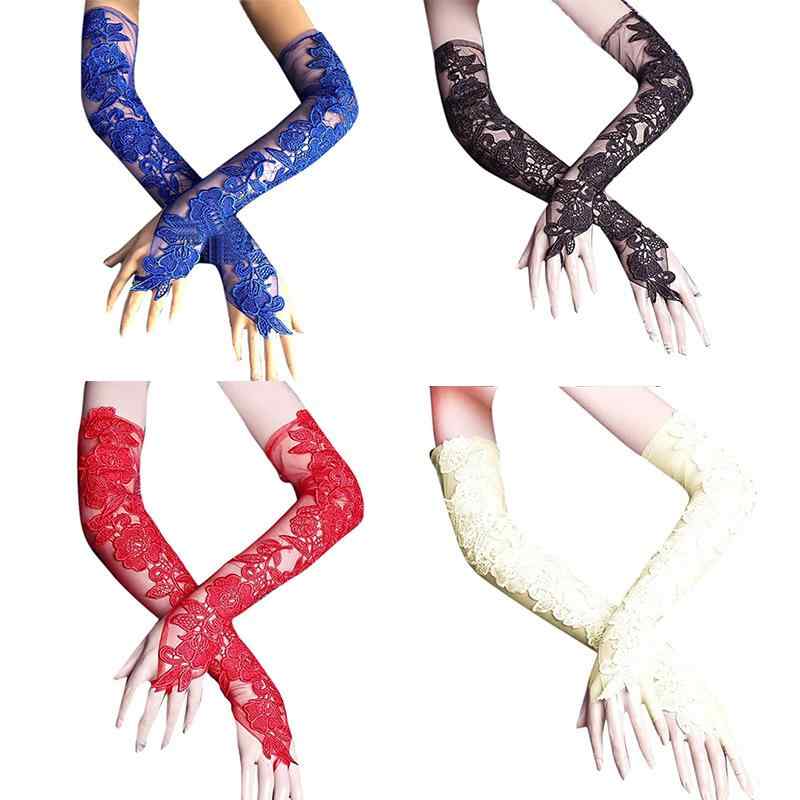 ・対象: レディース・機能: 装飾用・カラー: ブラック、レッド、シャンパン、ロイヤルブルー、ホワイト、ワインレッド・素材: チュールレース・スタイル: ロング（フィンガーレス）・: