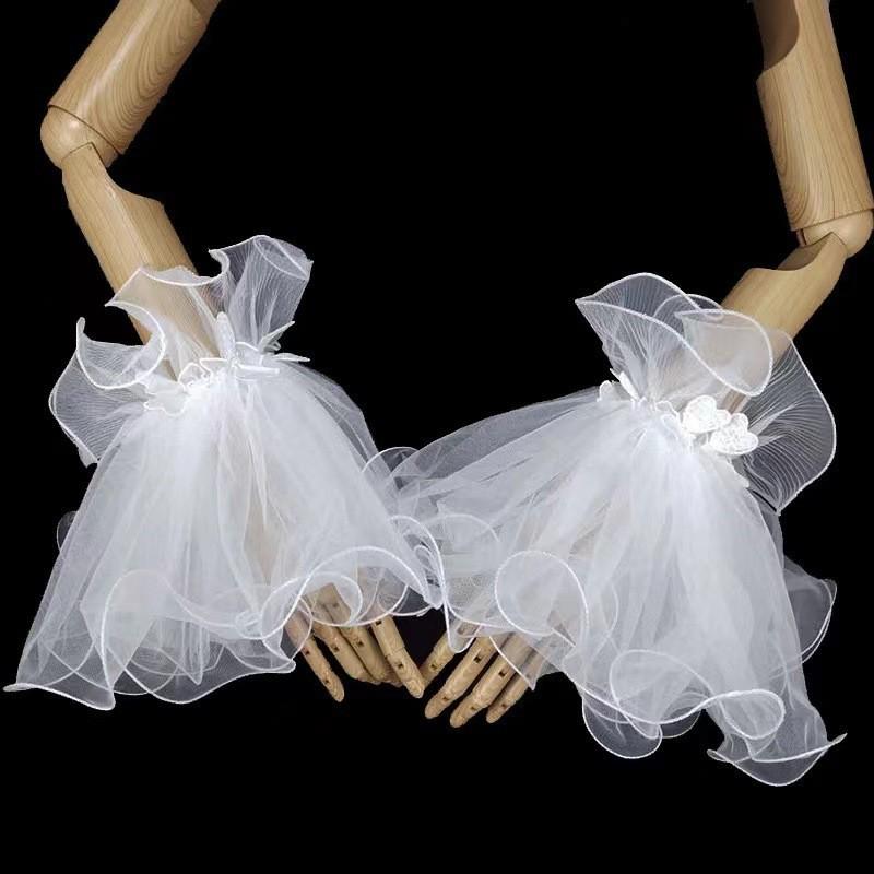 ・対象: 女性・機能: 装飾・素材: チュール・スタイル: ショート丈、オフィスカジュアル・カラー展開: ブラック（フィンガーループ）、ブラック（レース・ストーン）、ブラック（パール）、ホワイト