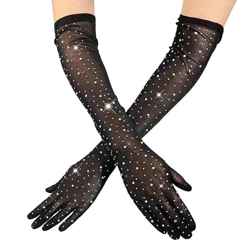 ・性別: 女性・機能: 装飾・カラー: ブラック・主な素材: ポリエステル・タイプ: ロング丈、5本指・スタイル: