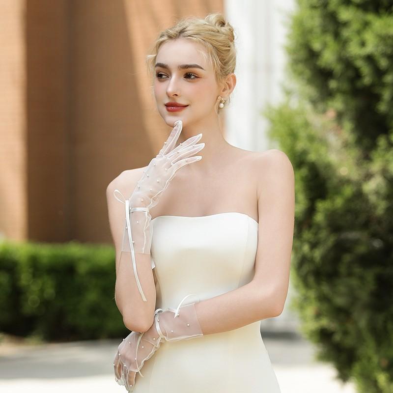 ・性別: レディース・機能: 装飾・カラー: 乳白色・素材: ニット・スタイル: 5本指手袋、