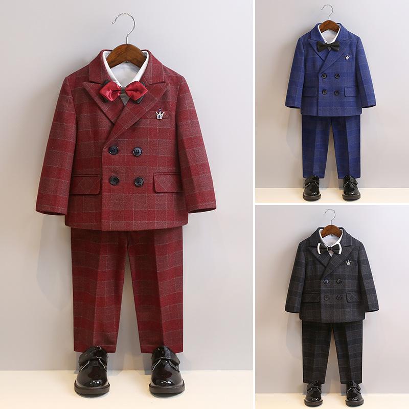 ・性別: 男の子・対象年齢: 3〜8歳・襟の形: テーラードカラー・スタイル: ブリティッシュスタイル・柄: チェック・生地の厚さ: 普通・加工: ソフト加工、酵素洗い・要素: セットアップ、チェック柄・袖丈: 長袖・素材: 化学繊維混紡・...