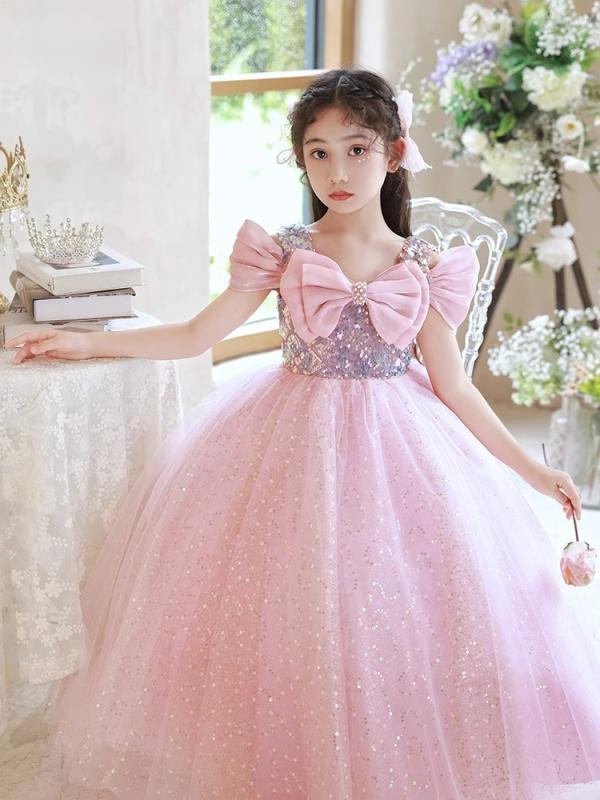 ・カテゴリ: 子供用ドレス・対象年齢: 3〜8歳（100〜140cm）・性別: 女の子・生地加工: プリーツ、コーティング、シアリング、酵素洗い・スタイル: プリンセス・生地の種類: 化学繊維混紡・主な素材: アセテート繊維 90%・裏地素...