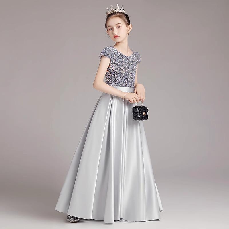 ・カテゴリ: 子供用ドレス・スタイル: プリンセス・ネックライン: クルーネック・袖丈: 半袖・対象性別: 女の子・対象年齢: 3〜8歳・主な素材: ポリエステル 90%、化学繊維混紡・裏地: ポリエステル 90%・加工: プリーツ、コーテ...