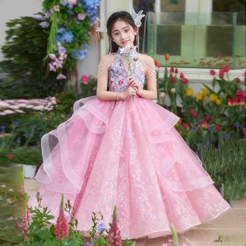 ・カテゴリ: 子供用ドレス・対象年齢: 3〜8歳（100〜140cm）・性別: 女の子・加工: プリーツ加工、コーティング、シェアリング、エンザイムウォッシュ・スタイル: プリンセス・素材: 化学繊維混紡・主素材: ポリエステル 30%・裏...