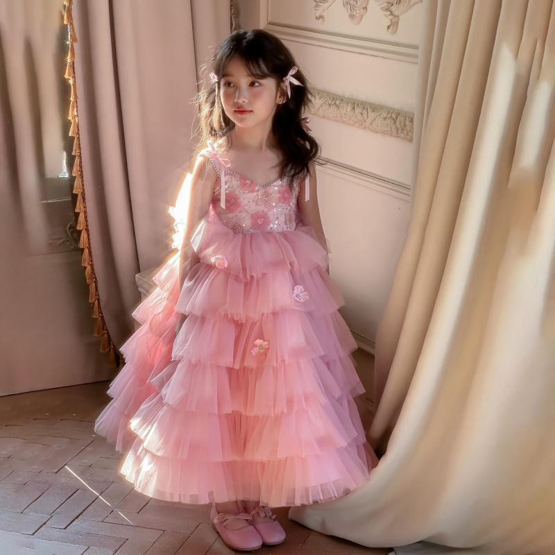 ・カテゴリ: 子供用ドレス・対象年齢: 3〜8歳・対象: 女の子・加工: プリーツ、コーティング、シャーリング、酵素洗浄・装飾: レース・スタイル: プリンセス・素材: ポリエステル 40%、裏地 綿・ポリエステル・タイプ: フォーマルドレ...