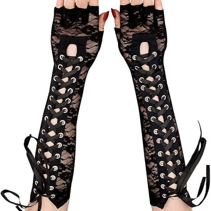 ・カテゴリ: 手袋・スタイル: 5本指、ダーク系・主な素材: ポリエステル・カラー: ブラック・: 個性的、形状、柄