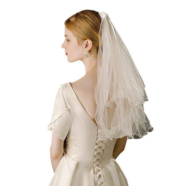 ・カテゴリ: ヘアアクセサリー・スタイル: ・タイプ: レディース・: リボン・形状: 2段式・素材: 布製・カラー: ホワイト・用途: 結婚式、誕生日、旅行記念、ギフト