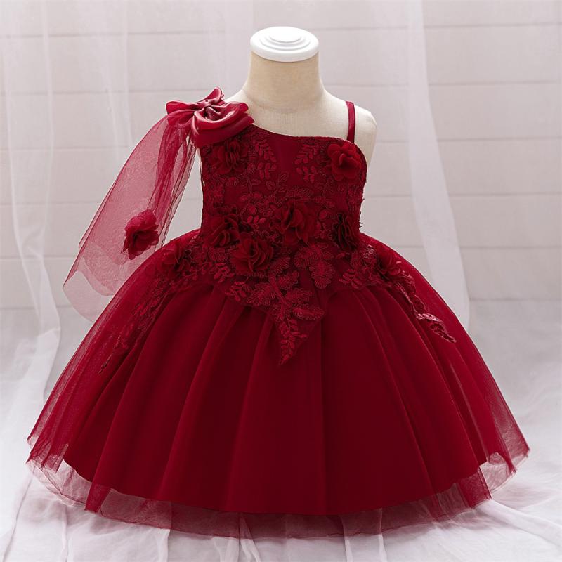 ・カテゴリ: 子供用ドレス・性別: 女の子・対象年齢: 1〜3歳（身長80〜100cm）・素材: ポリエステル 65%、綿 35%・加工: プリーツ加工、酵素洗い・要素: レース、ボヘミアン、フリル、リボン、チュール、キャンディカラー・スタ...