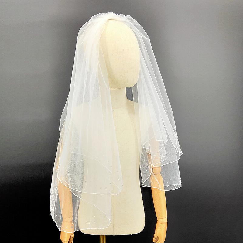 ・カテゴリ: ヘッドドレス・素材: チュール・スタイル: 欧米風・性別: レディース・: プリンセス・タイプ: 2層・装飾: ルチルクォーツ・用途: ウェディング・カラー: アイボリー