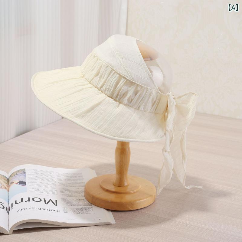 ・カテゴリ: サンバイザー・帽頂スタイル: オープントップ・つばの形状: 広つば・カラー展開: ベージュ、カーキ、ブルー、ライトカラー、ピンクパープル・サイズ展開: 調節可能・機能: 紫外線対策、防風、遮光・スタイル: ビジネス、万能、エレ...