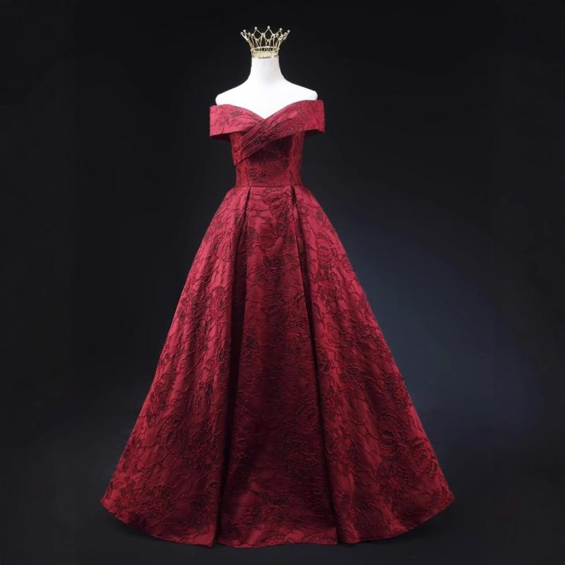 ・カテゴリ: ドレス・カラー展開: ワインレッド（ロング丈）・サイズ展開: S、M、L、XL、2XL、3XL、4XL、5XL、6XL、7XL、8XL・シルエット: Aライン・要素: 編み上げ・スタイル: ハイウエスト・袖丈: ノースリーブ・...