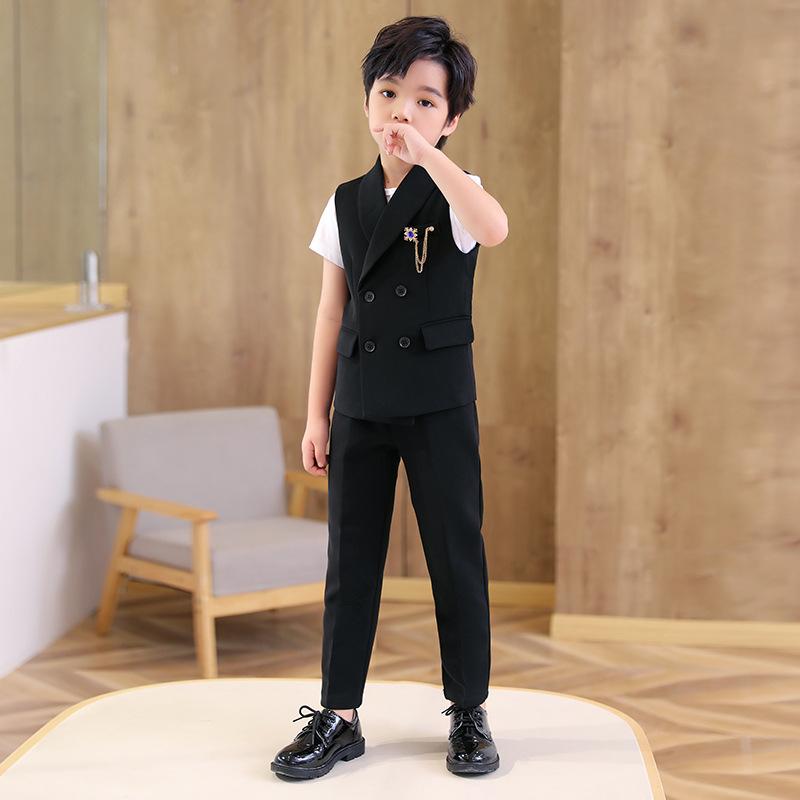 ・カテゴリ: 子供用礼服・対象年齢: 3〜8歳・性別: 男の子・加工: 酵素洗い・スタイル: セットアップ、ブリティッシュ、トレンド、韓国・素材: サージ生地・主な素材: ポリエステル 80%・裏地素材: ポリエステル ・基準: B類・カラ...