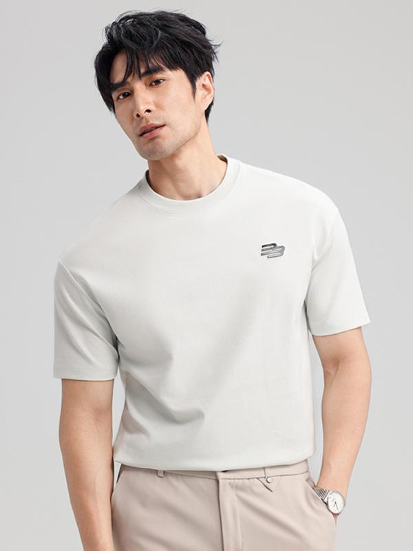 ・カテゴリ: Tシャツ・スタイル: ビジネスカジュアル、カジュアル・主な素材: 綿 69.6%、ポリエステル 25.7%、ポリウレタン 4.7%・ネックライン: クルーネック・袖丈: 半袖・柄: 無地・シルエット: スリム・生地の厚さ: 薄...