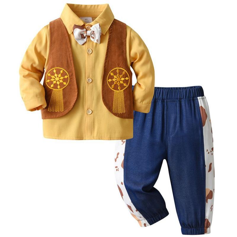 ・対象: 男の子・スタイル: ブリティッシュ・タイプ: パンツセットアップ・推奨年齢: 1〜3歳（80〜100cm）・袖丈: 長袖・パンツ丈: ロングパンツ・加工: 柔軟加工・柄: 迷彩・素材: 綿・留め具: シングルボタン・サイズ展開: ...