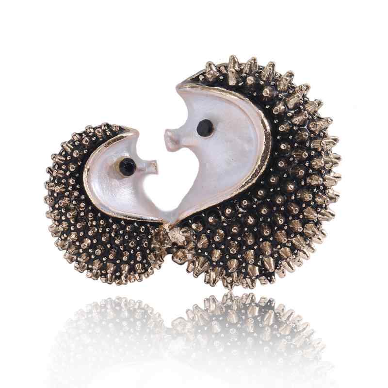 ・カテゴリ: ブローチ・素材: 合金・対象: レディース・: アニマル、ハリネズミ、モンスター・加工: 電気メッキ・機能: 装飾・スタイル: ファッション、通勤、万能・カラー: ブラック