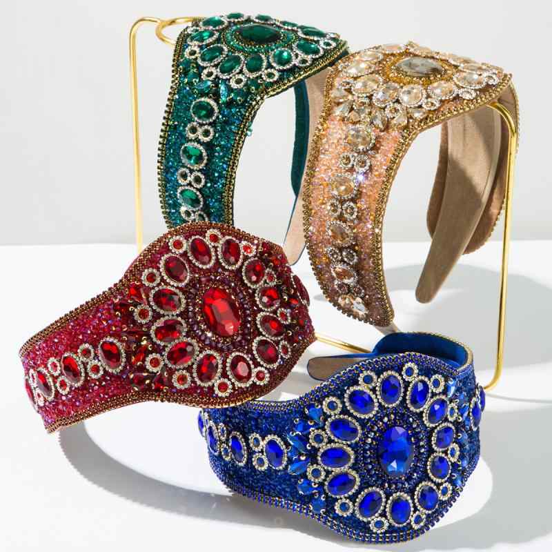 ・カテゴリ: ヘアアクセサリー・素材: 合金・加工: ラインストーン・スタイル: レトロ、ヴィンテージ風・カラー: レッド、ブルー、グリーン、ブラウン・要素: サークル、ジオメトリック・対象: レディース