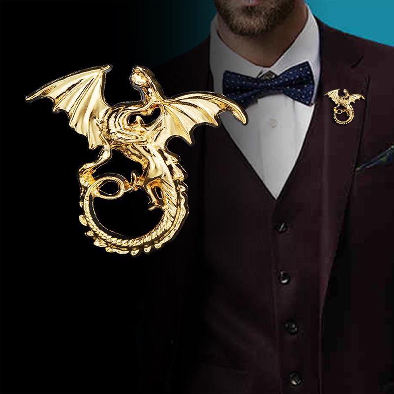 ・素材: 合金・対象: メンズ・スタイル: レトロ、ヴィンテージ風・: 十二支、和風、エスニック・加工: メッキ・カラー: ゴールド、シルバー、ブロンズ・機能: 装飾・種類: ブローチ