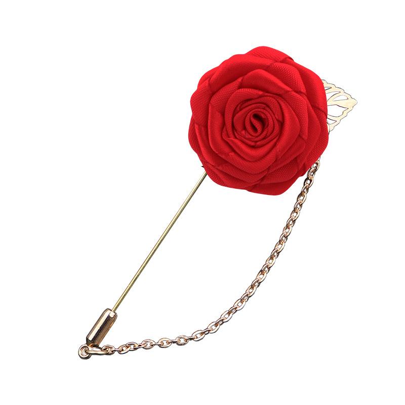 ・カテゴリ: ブローチ・スタイル: 男女兼用・素材: 布・モチーフ: 花・機能: 装飾・カラー展開: レッド、パープル、ブルー、ブラック、ワインレッド、ライトブルー、ピーコックブルー、ネイビー、シルバーグレー、シャンパン、オフホワイト、ピンク