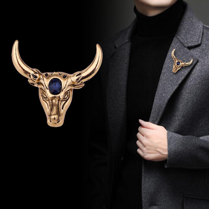 ・カテゴリ: ブローチ・スタイル: レトロ・タイプ: メンズ・: 十二支・素材: 合金・加工: メッキ加工・装飾素材: 合金、人工宝石、半貴石・カラー: アンティークゴールド、アンティークシルバー