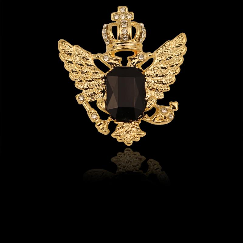 ・カテゴリ: ブローチ・スタイル: 韓国・タイプ: 男女兼用・素材: 合金・装飾素材: 宝石、ルース・モチーフ: 動物・加工: メッキ加工・カラー展開: ブラック（ゴールドベース）、ブルー（ゴールドベース）、ブラック（シルバーベース）、ブル...