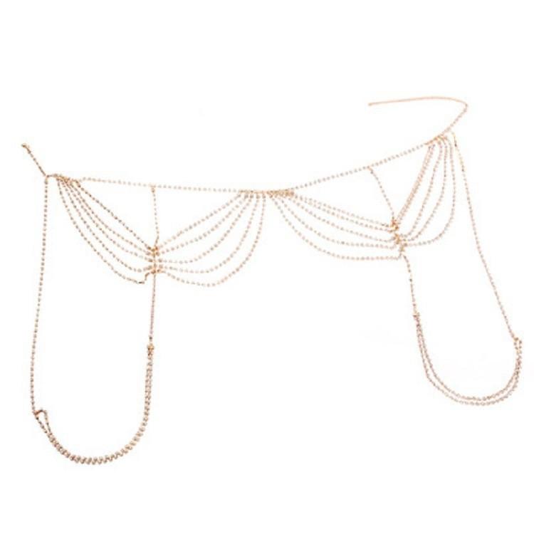 ・カテゴリ: ボディチェーン、ウエストチェーン・スタイル: レディース・主な素材: ラインストーン、銅、ホワイトクリスタル・装飾素材: 合金、人工宝石、半貴石・形状: ジオメトリック・: 欧米風・加工: メッキ・カラー展開: シルバー、ゴールド