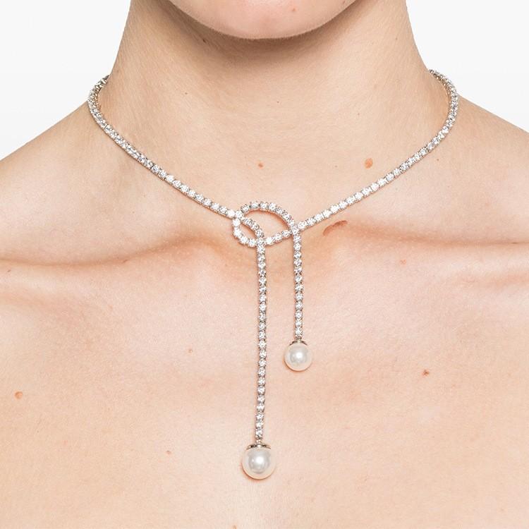 ・カテゴリ: ネックレス・スタイル: 欧米風・スタイル分類: コンミューターファッション・素材: ラインストーン・加工: メッキ・形状: ジオメトリック・要素: ライン・チェーンの種類: 鎖骨チェーン・ペンダント素材: ラインストーン・周囲...