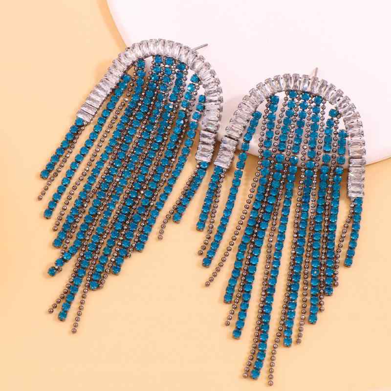 ・カテゴリ: 耳飾り・素材: ラインストーン・: ジオメトリック・モチーフ: リング・スタイル: エレガント、通勤・カラー: シルバー、ゴールド・対象: レディース