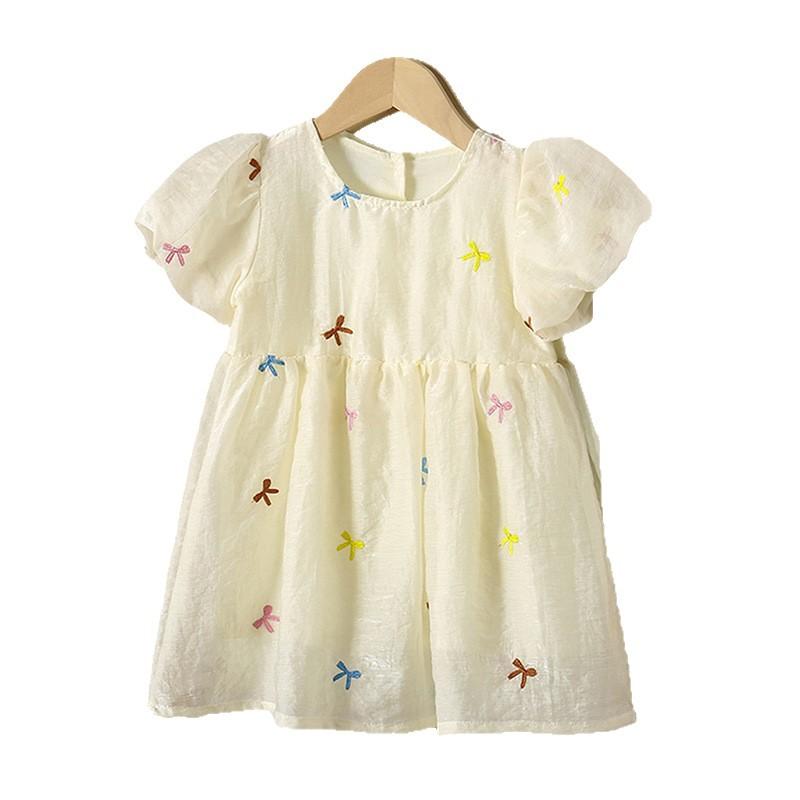 ・カテゴリ: ワンピース・スタイル: 韓国・主な素材: ポリエステル・対象: 女の子・対象年齢: 3〜8歳・柄: リボン・加工: 柔軟仕上げ・袖丈: 半袖・スカート形状: Aライン・裏地素材: ポリエステル・要素: トレンド感・サイズ展開:...