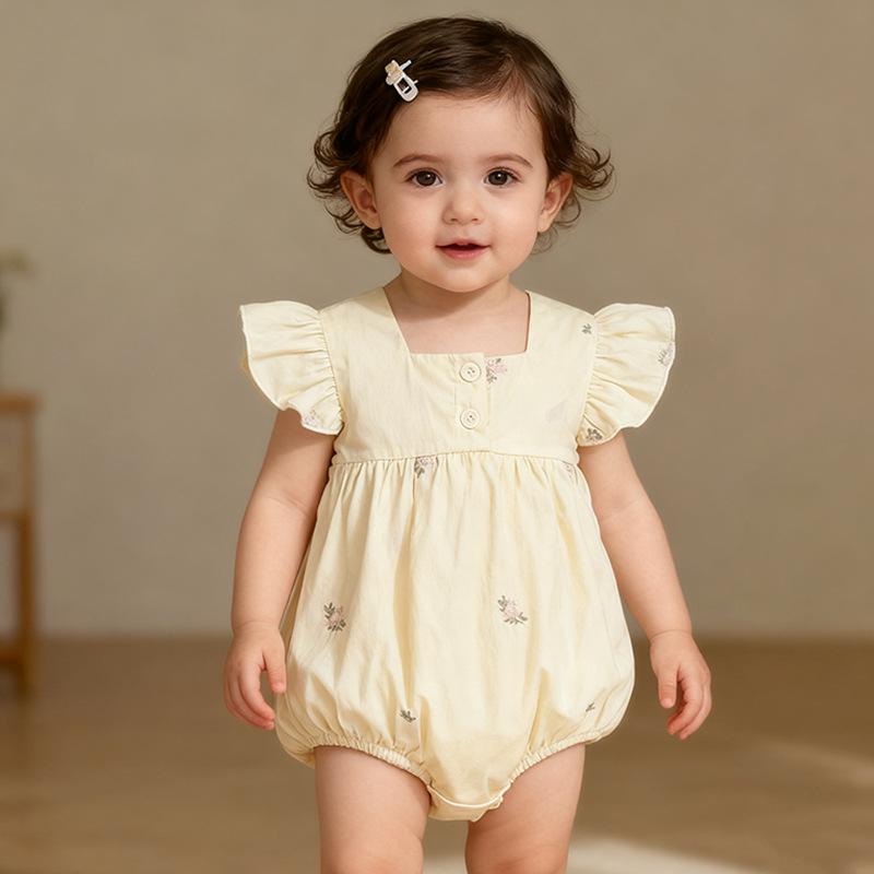 ・基準: クラスA・素材: 綿・対象年齢: 新生児（0〜1歳、80cm以下）・性別: 男女兼用・袖丈: 半袖・生地の厚さ: 薄手・留め具の種類: スナップボタン・スタイル: 韓国・カテゴリ: ロンパース・サイズ展開: 66, 73, 80, 90