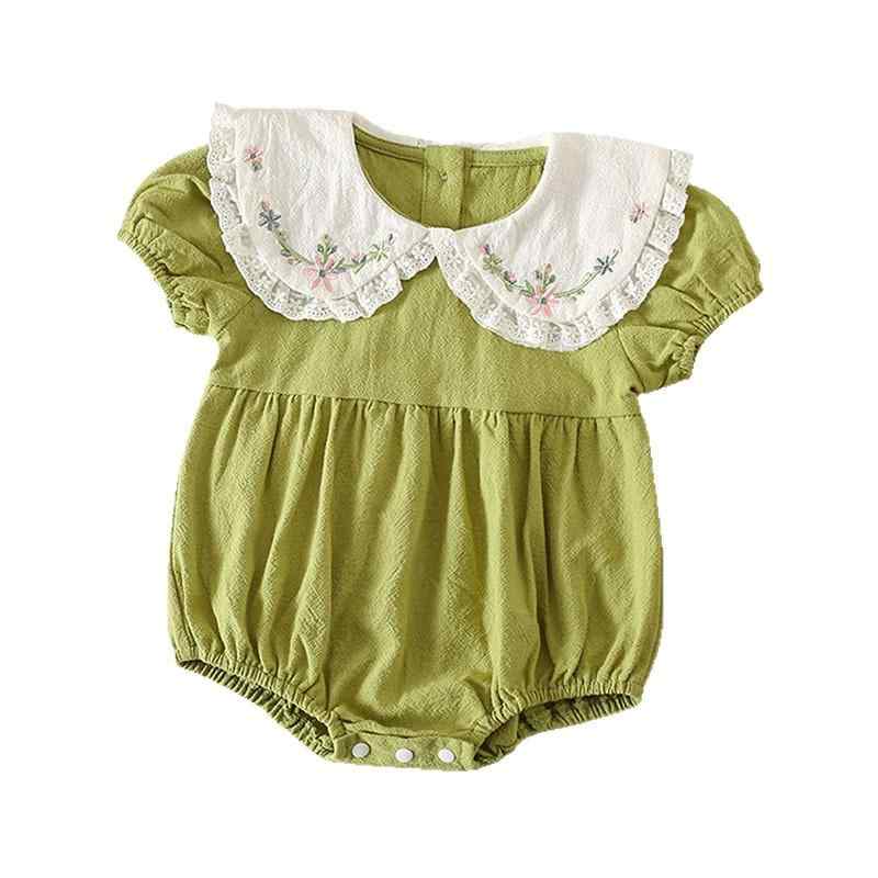 ・カテゴリ: ロンパース、ジャンプスーツ・スタイル: 韓国・主な素材: 綿・袖丈: 半袖・対象: 男女兼用、新生児（0〜1歳、80cm以下）・厚さ: 薄手・開閉仕様: スナップボタン・カラー展開: グリーン・サイズ展開: 66cm, 73c...