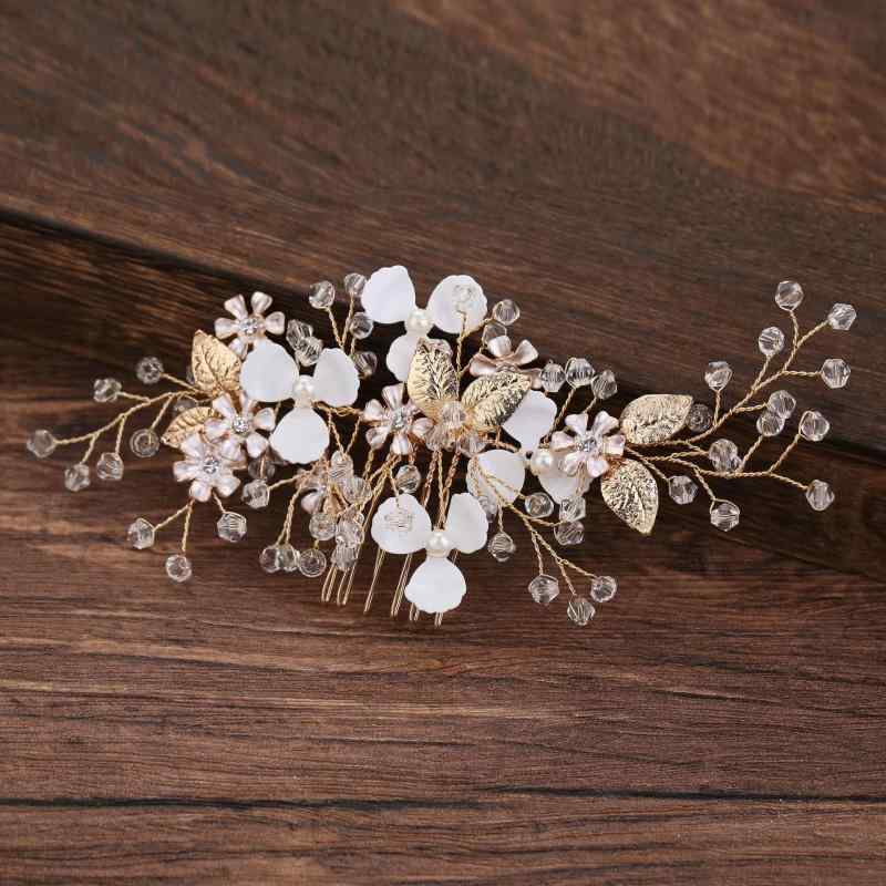 ・カテゴリ: ヘッドドレス・スタイル: 欧米風・対象: レディース・素材: 合金・: 花・装飾: ホワイトクリスタル・加工: ハンドメイド・カラー: ゴールド・用途: 結婚式、誕生日、旅行、記念日